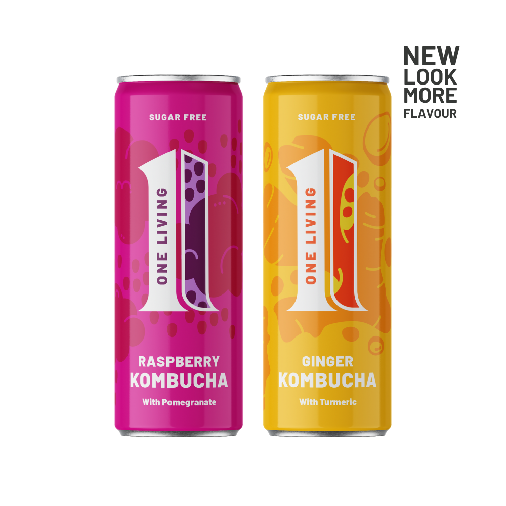 Sugar Free Kombucha Ginger & Raspberry | Kombucha Bundle | One Living®