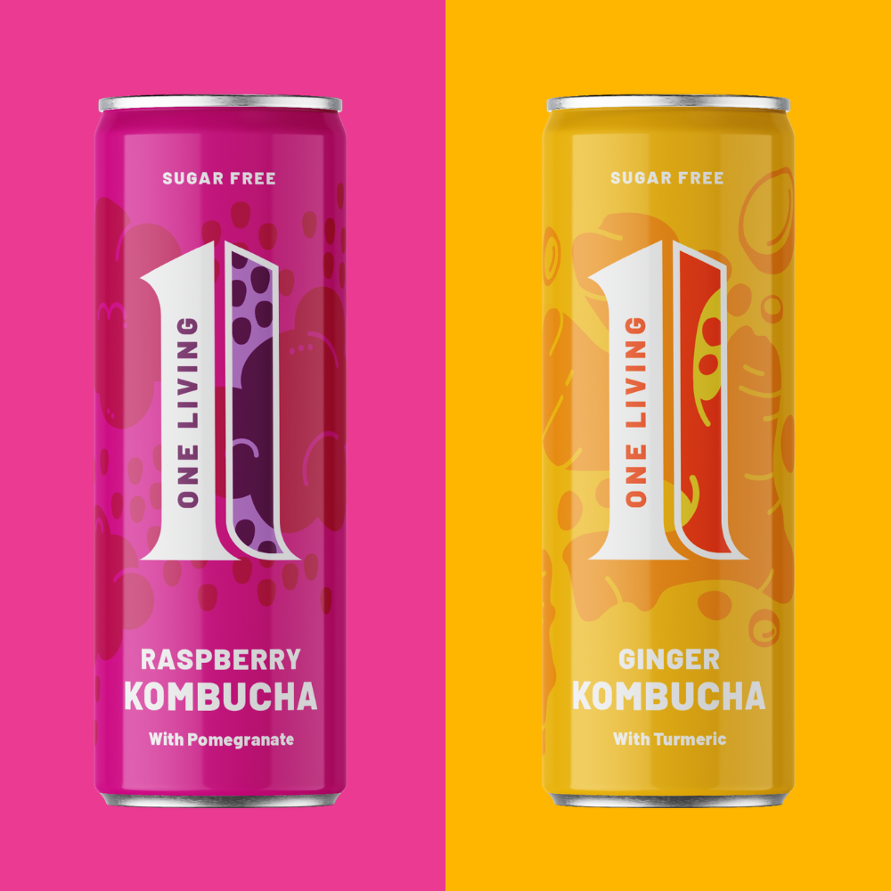 Sugar Free Kombucha Ginger & Raspberry | Kombucha Bundle | One Living®