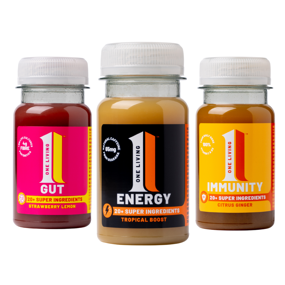 Health Shots | Energy, Immunity & Gut Bundle | One Living®