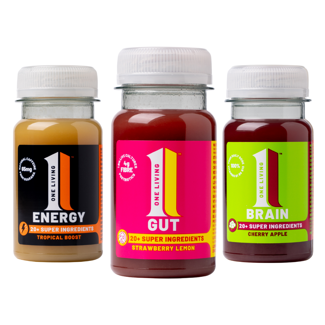 Health Shots | Gut, Brain & Energy Bundle | One Living®